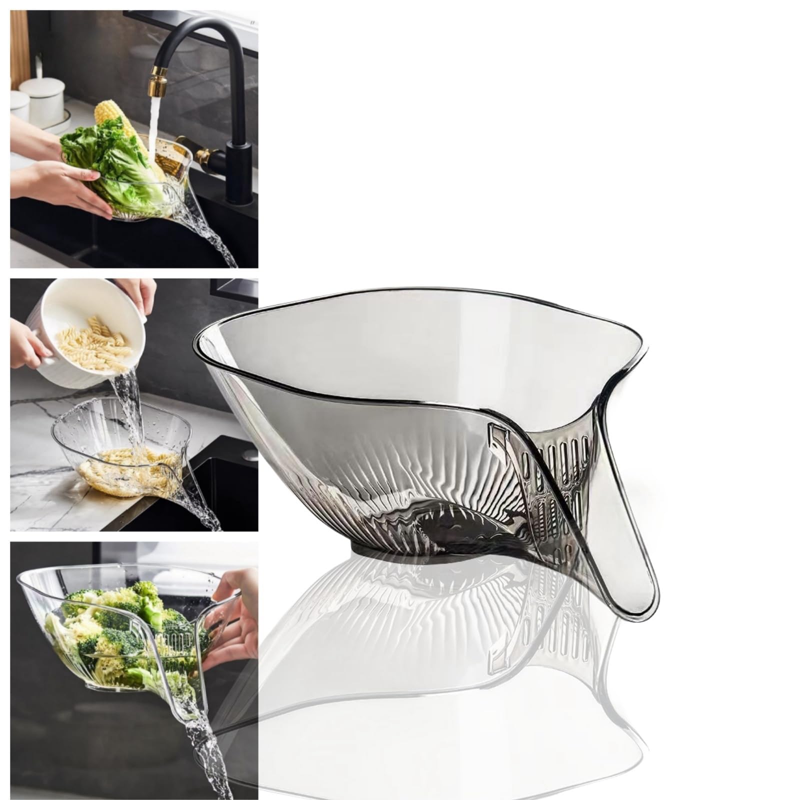 Amazon.com: MOTEERLLU Multifunctional Drain Basket with Spout, Kitchen ...