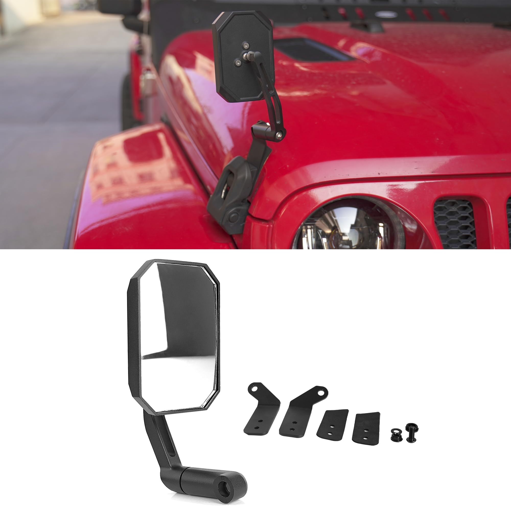 Amazon.com: Risady Blind Spot Mirror Wide-angle Auxiliary Mirror For ...