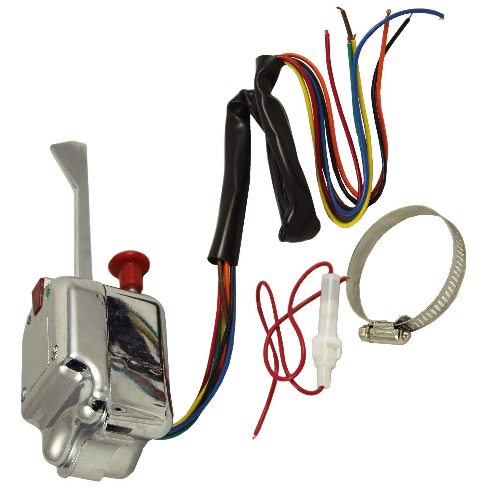12v Turn Switch 1970 Mustang Turn Signal Switch Universal Chrome Turn ...