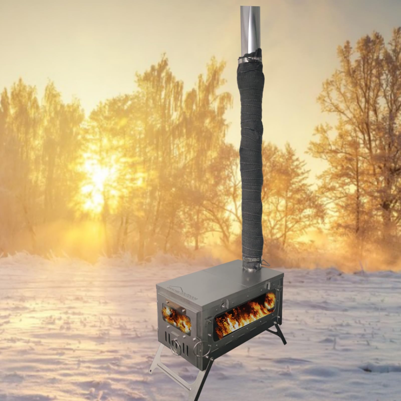 Chimney Protector FIREHIKING Stove Pipe Wrap - 10m Anti-Scald With ...