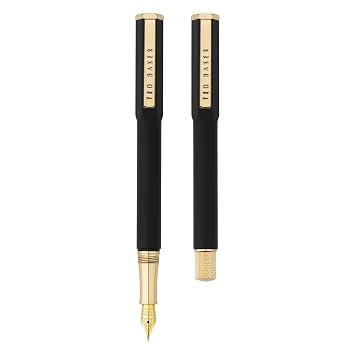 Ted Baker Signature Fountain Pen, Black Onyx : Amazon.in: Office Products