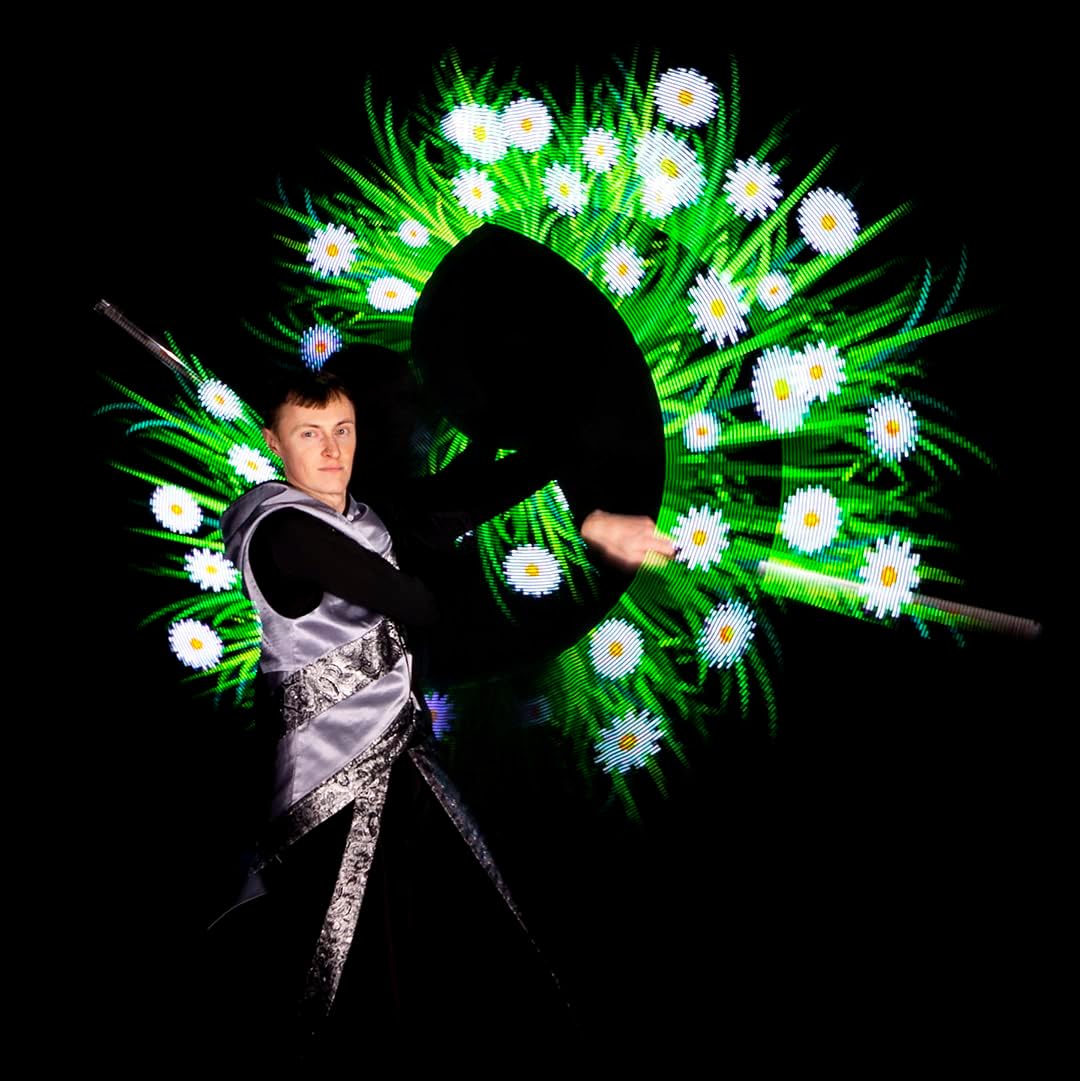 Amazon.com: Sacred Flow Art Led Pixel Poi Pro 72-144 LEDs - Fully ...