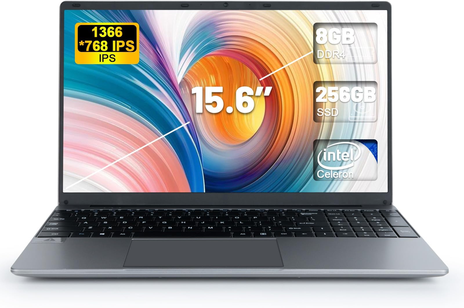 Amazon.com: Maypug Computadora portátil, portátil de 15.6 pulgadas, 8 ...