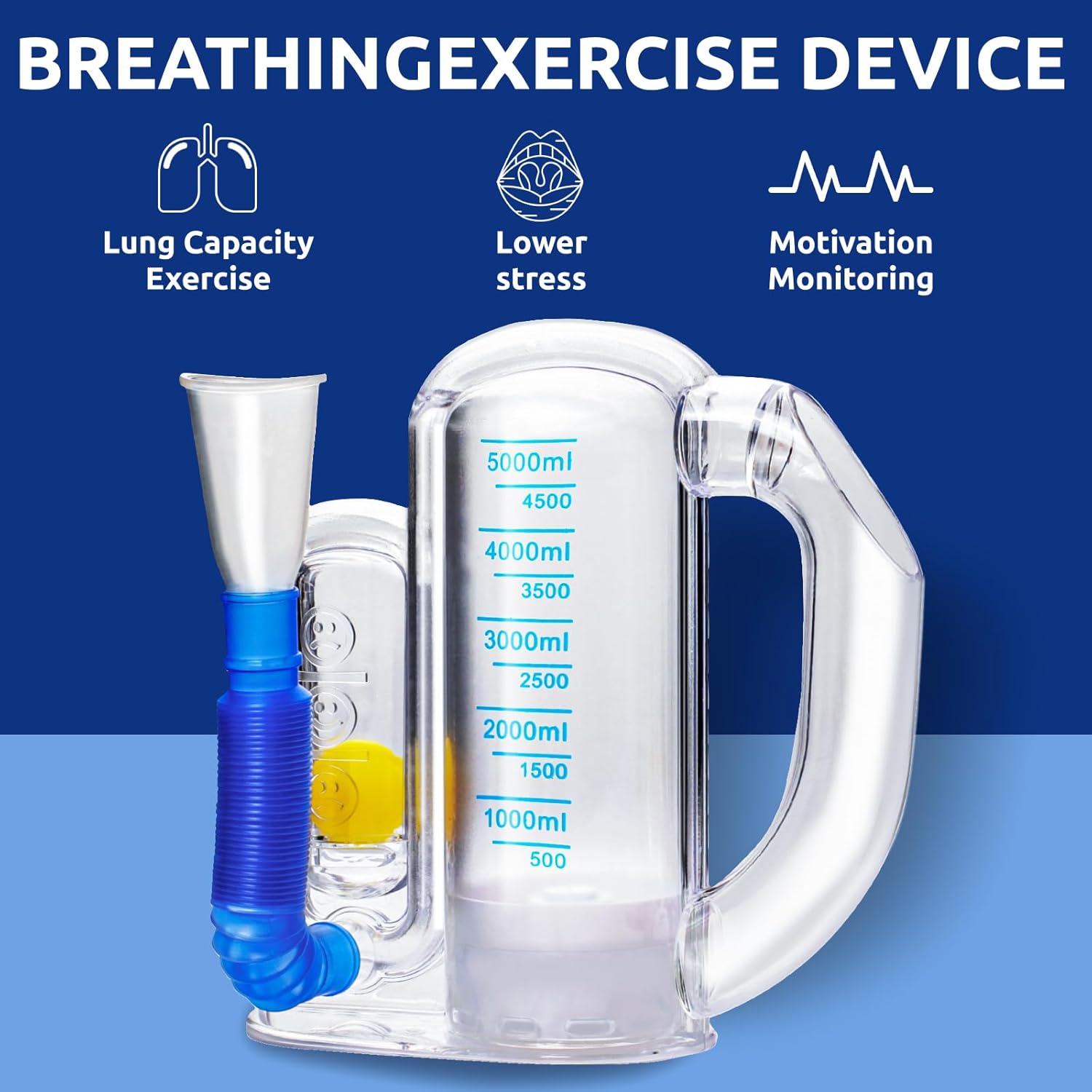Inspirational Spirometer,Breathing Exercise Device Nepal | Ubuy