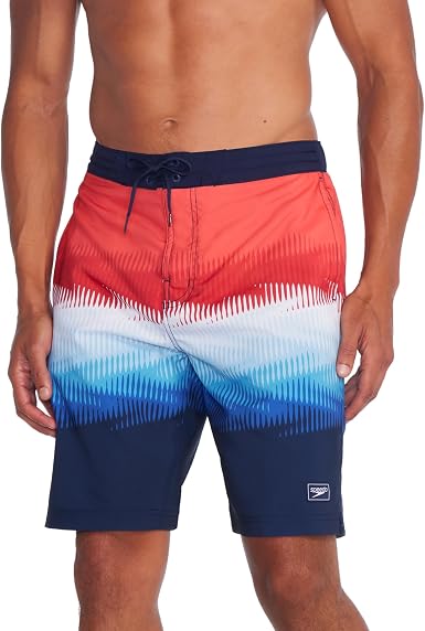 Speedo Men's Swim Trunk Knee Length Boardshort Bondi Printed : Amazon ...