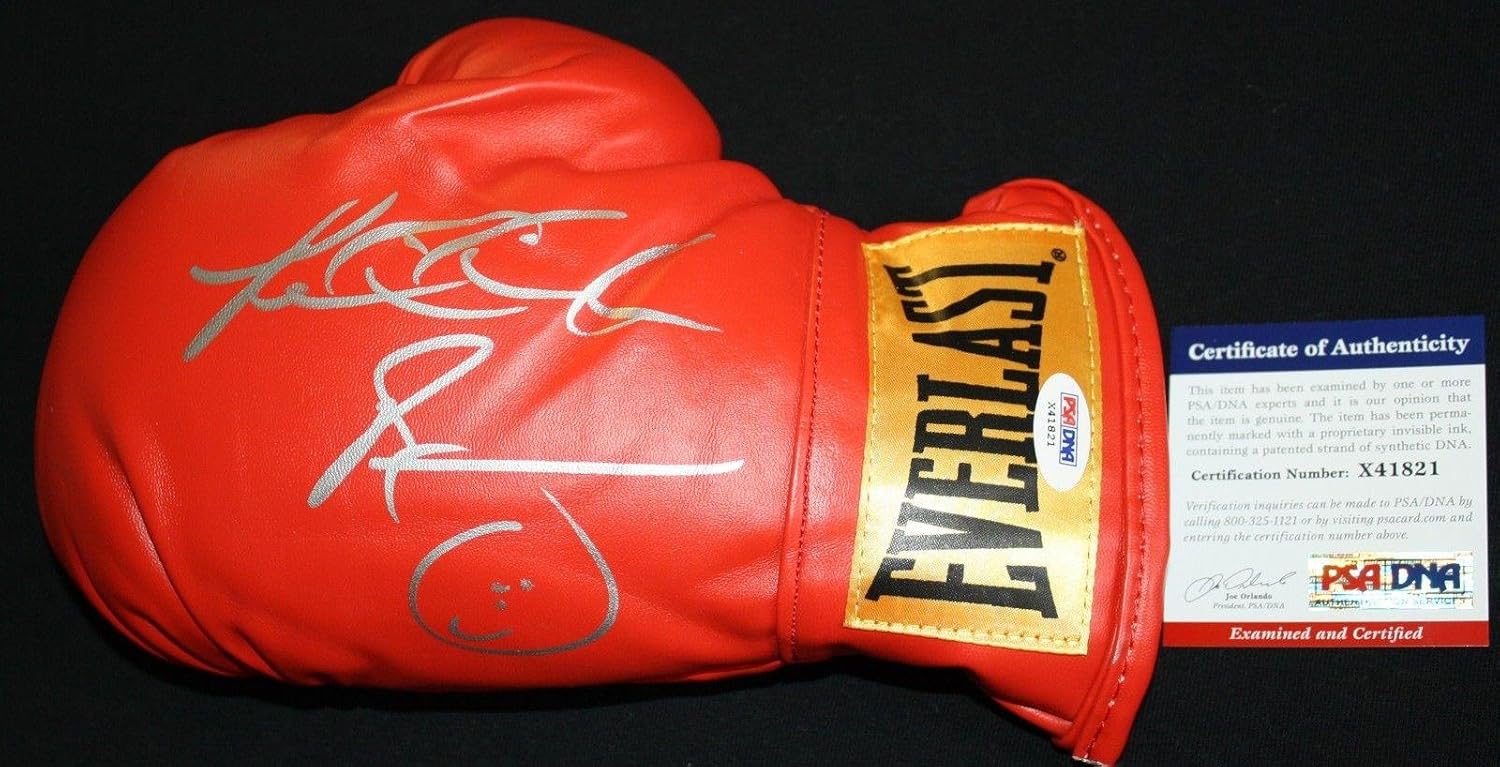 Amazon.com: Riddick Bowe signed boxing glove, WBO, WBC, WBA, IBF, PSA/DNA X41821 - Autographed ...