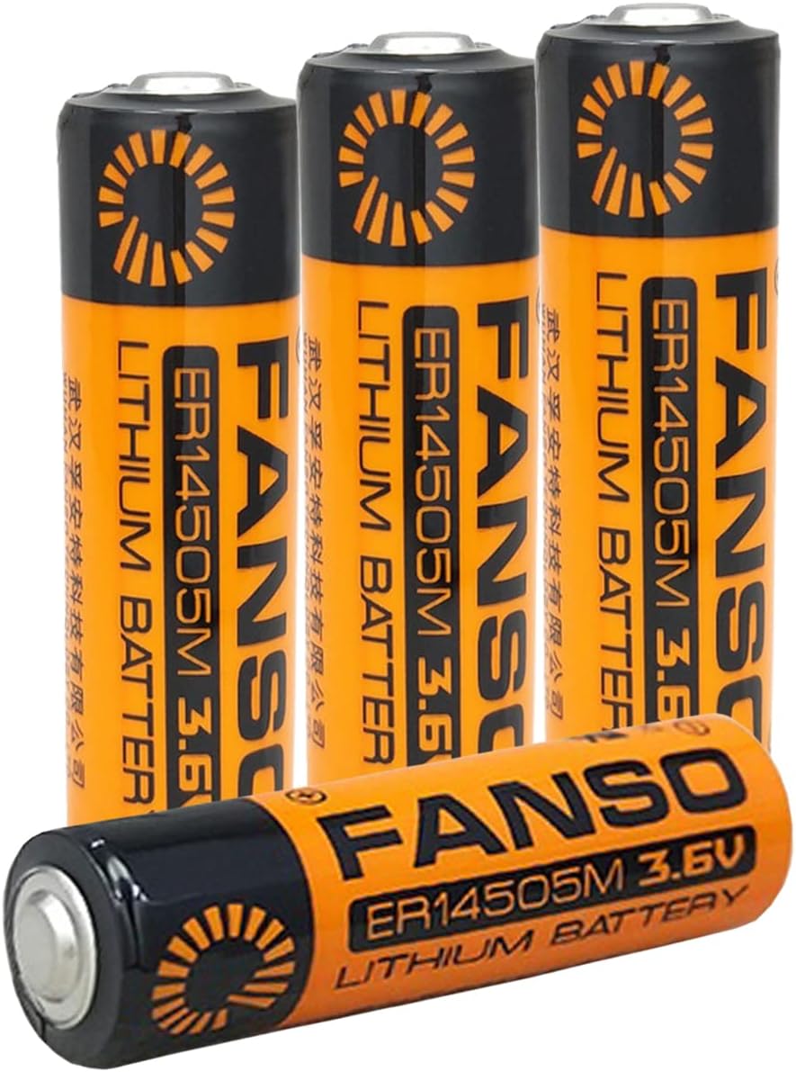 Amazon.com: POWCAMAH 5- Pack FANSO ER14505M AA 3.6V Lithium Battery 2200mAh Li-SOCL₂ Non ...