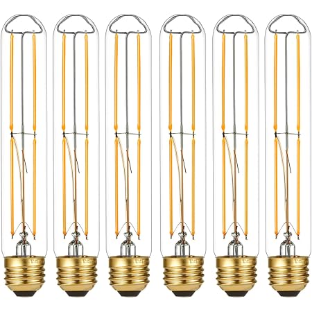 Dimmable Edison T10(T30) LED Tubular Bulb 6W,Warm White 2700K,T300 Long ...