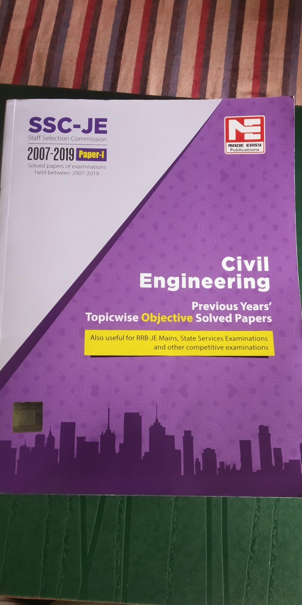 Buy Ssc : Civil Engineering Objective Solved Papers By Made Easy Book ...