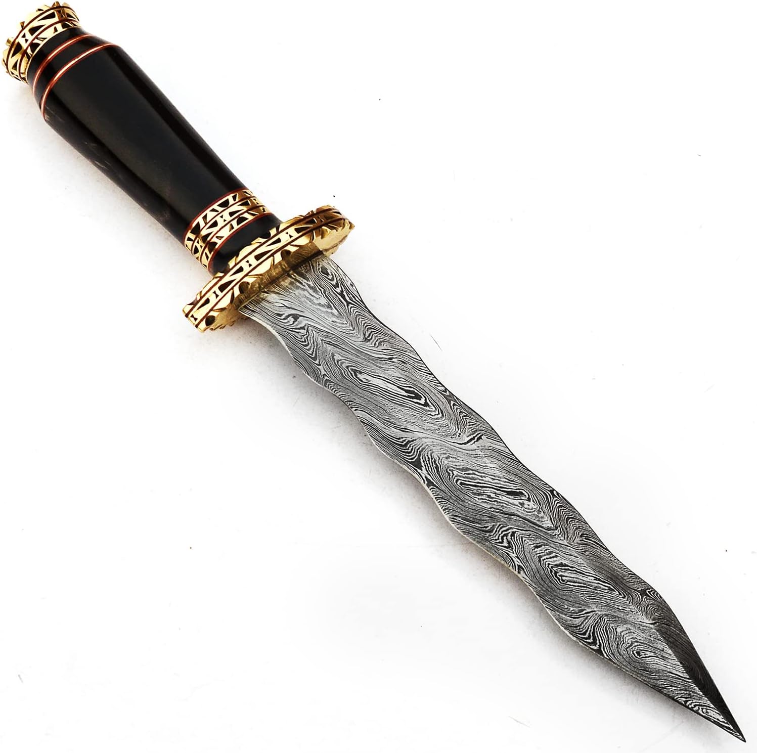 Handmade Damascus Steel 13 Inches Hunting Dagger Knife with Sheath 9744 ...