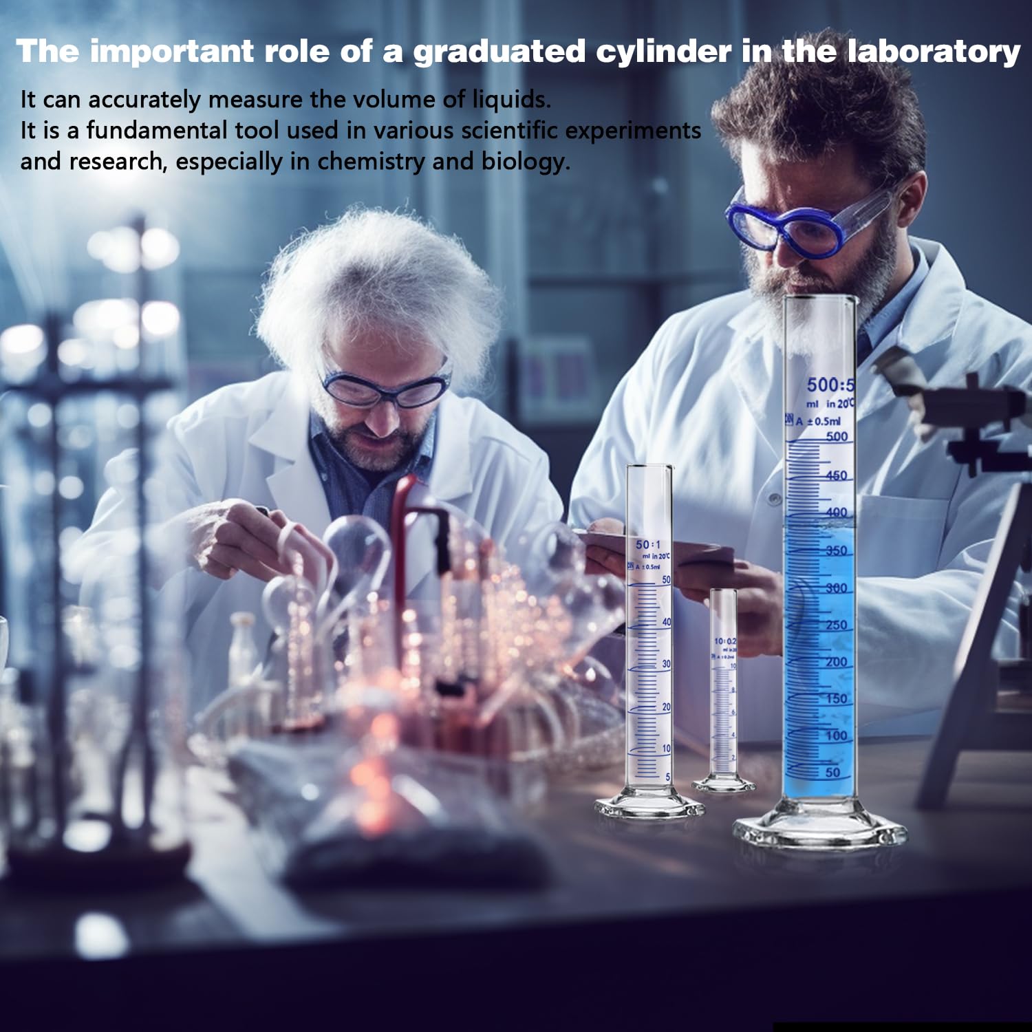 Snapklik.com : Thick Glass Graduated Cylinder Measuring Liquid Lab ...