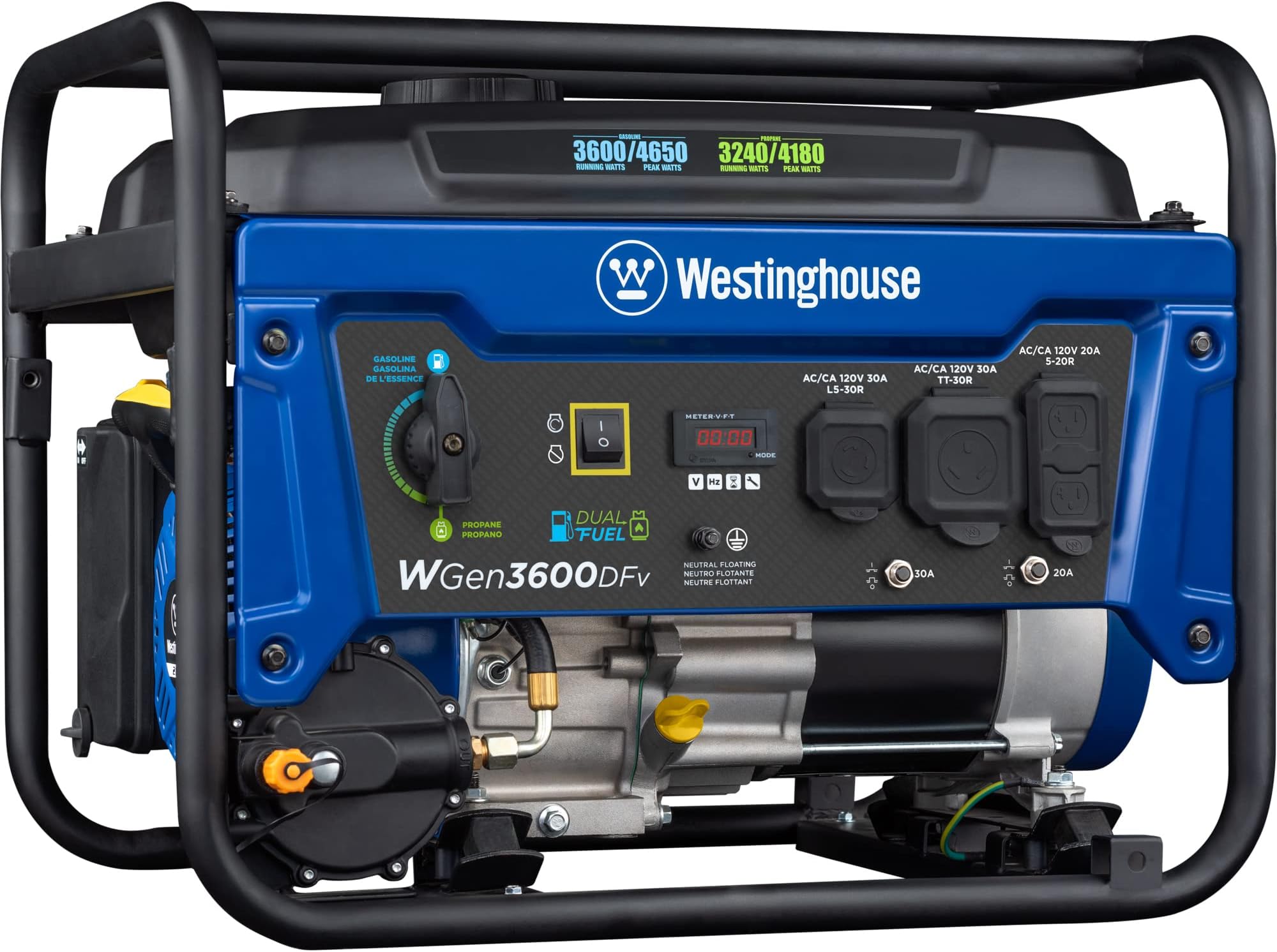 Amazon.com : WEN 56475 4750-Watt Portable Generator with Electric Start ...