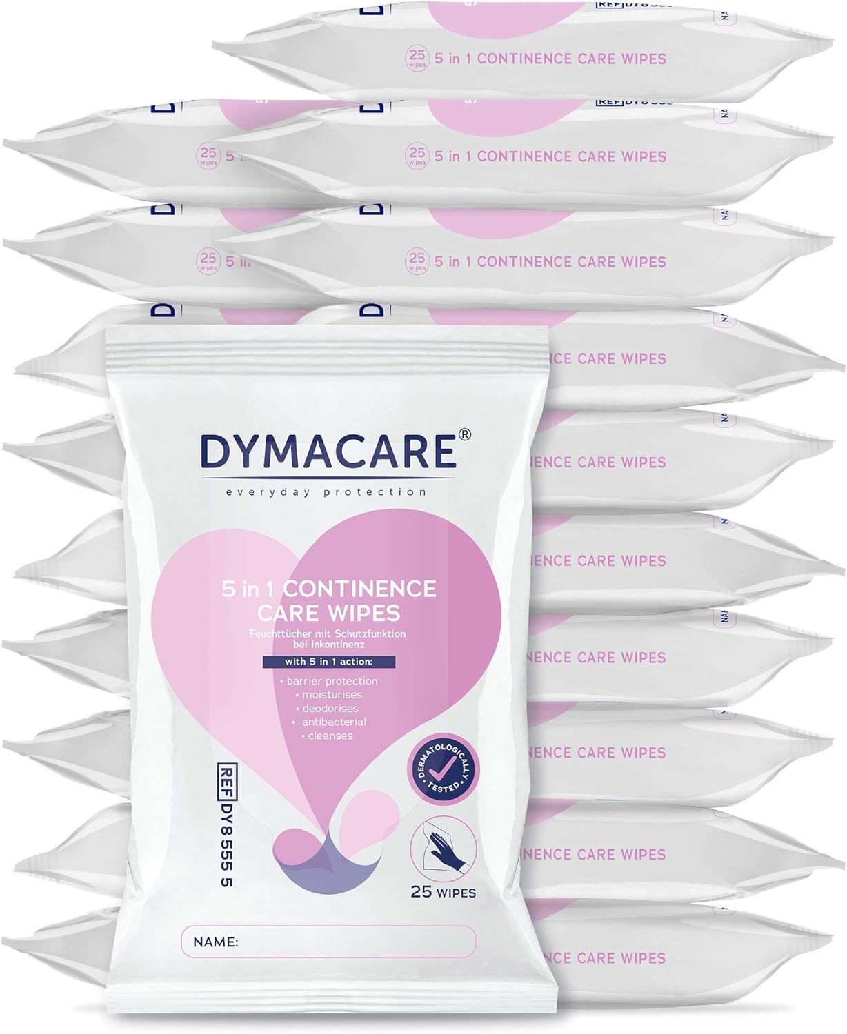 DYMACARE 5 in 1 Continence Care Wipes | Adult Scented Premium ...