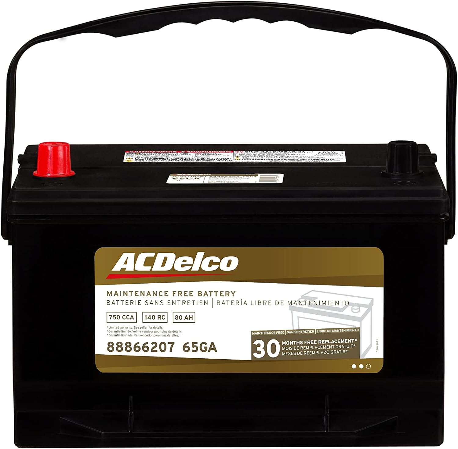 Amazon.com: ACDelco Gold 65GA 30 Month Warranty BCI Group 65 Battery : Automotive