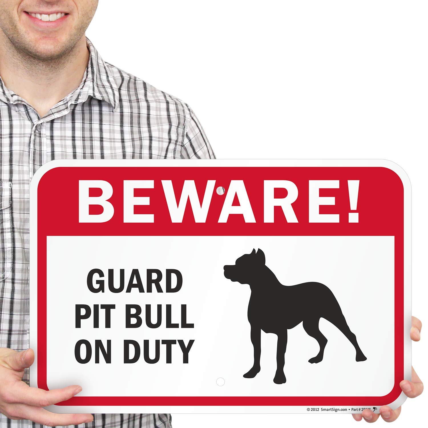 Pitbull Guard Dog Signs
