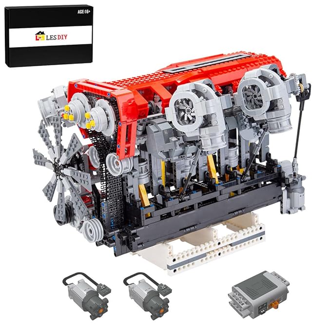 Langed Engine Model Building Kit, RB DOHC Parallel Twin-Turbo Four ...