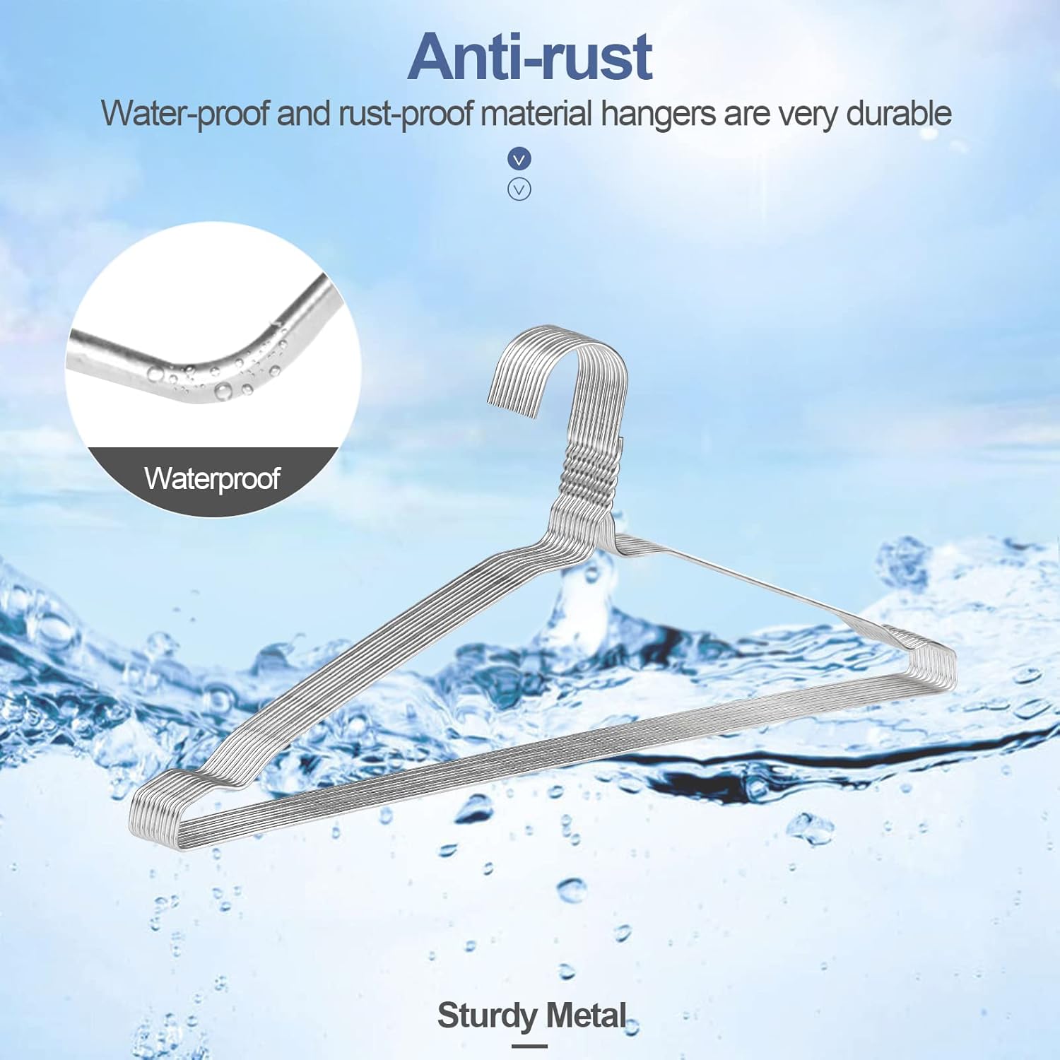 SPECILITE Perchero resistente con 50 ganchos de alambre – Yaxa Guatemala