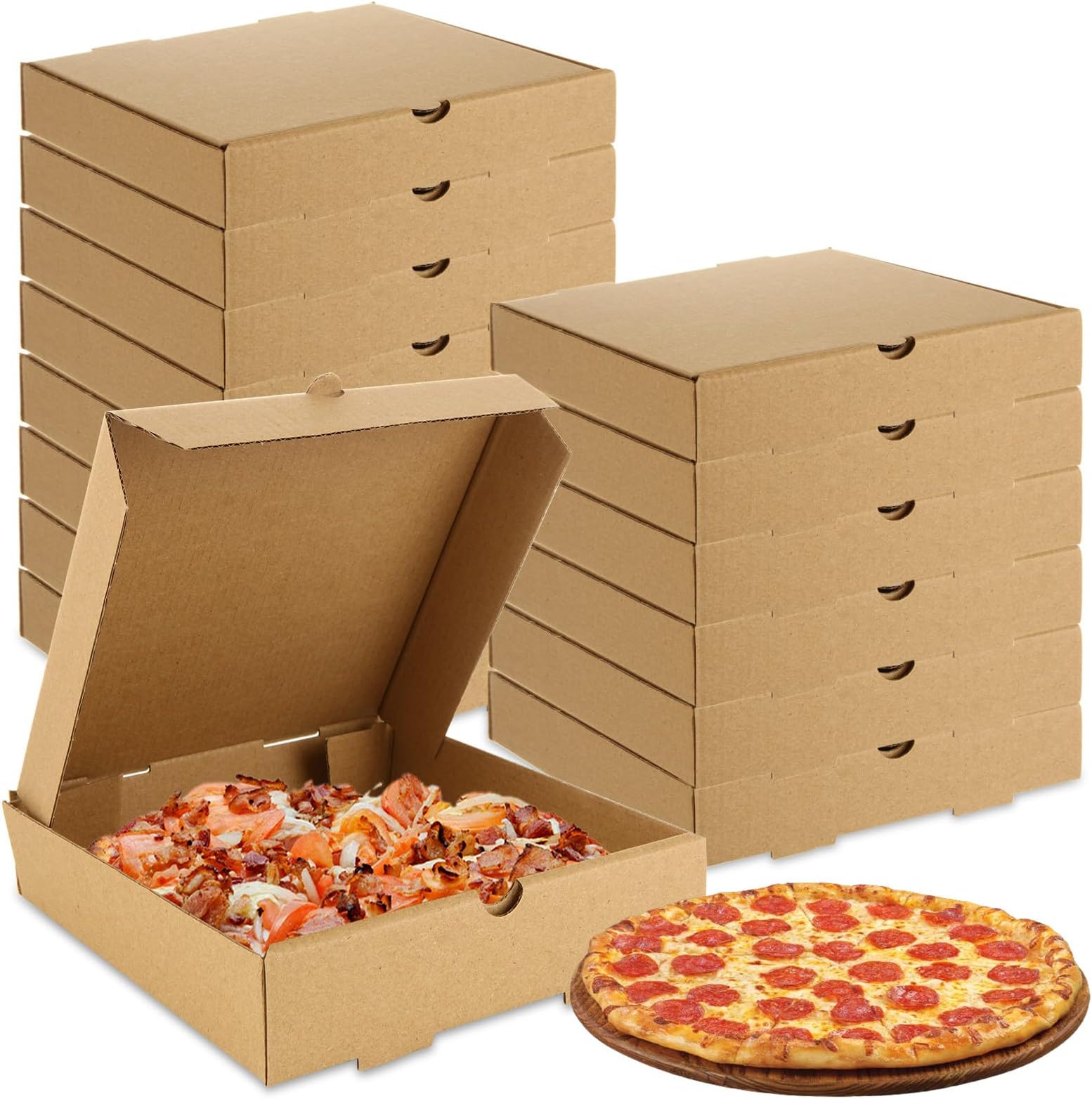 Amazon.com: RHBLEM 50 PACK Mini Pizza Boxes, 7.3 x 7.3 x 1.6 Inch Small ...