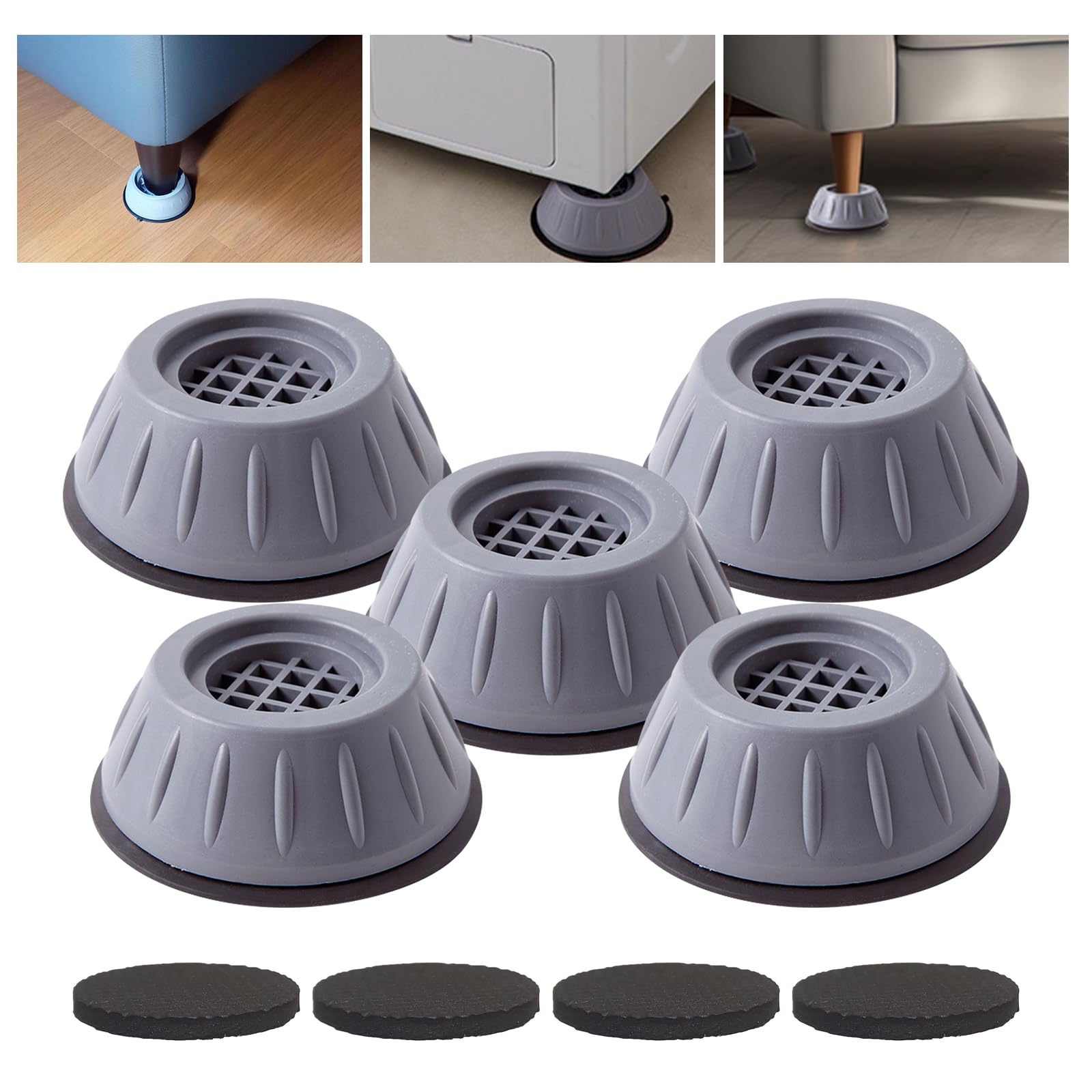 Amazon.com: 5 PCS Anti Vibration Washing Machine feet, Anti Vibration ...