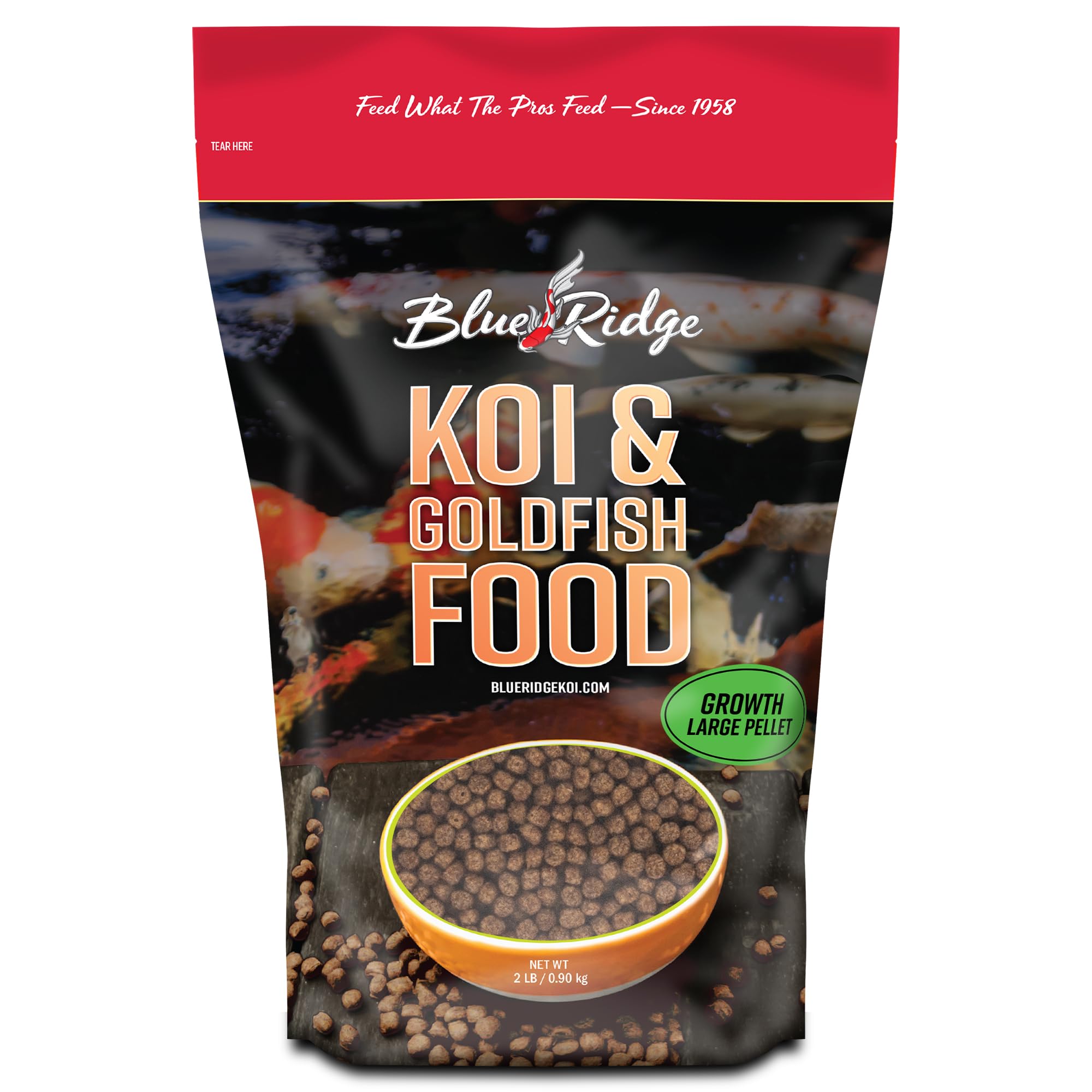 Amazon.com: Blue Ridge Koi Fish Food 2lb - Koi Food 3/16” Large Growth ...