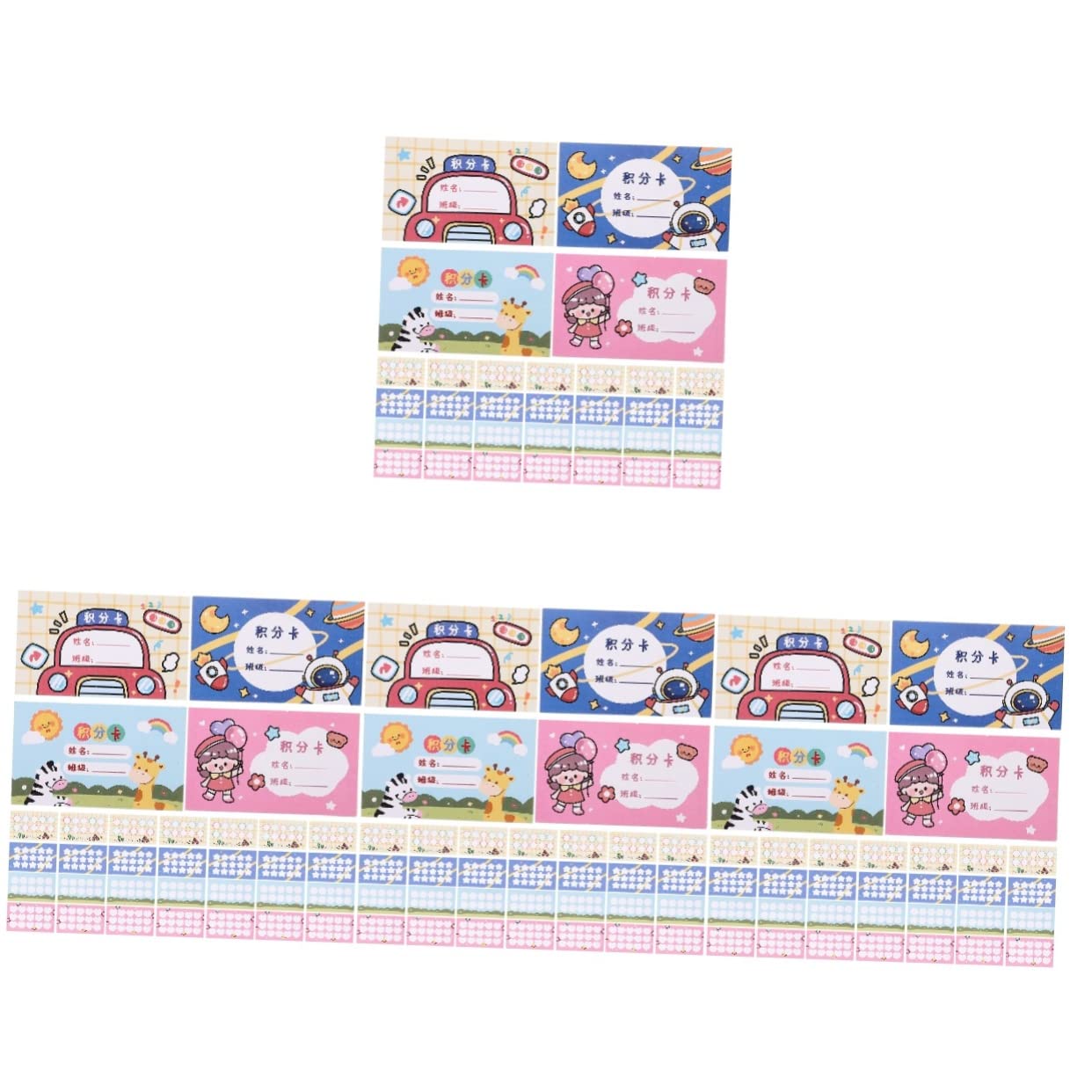 Buy Tofficu 1600 Sheets Wish Point Card Stationary Cartoon Stickers ...