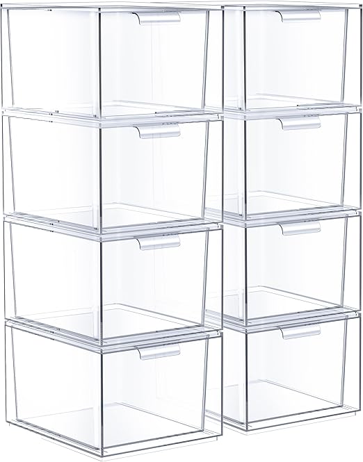 Amazon.com: Sorbus Stackable Acrylic Drawers - Clear Make Up Organizers ...