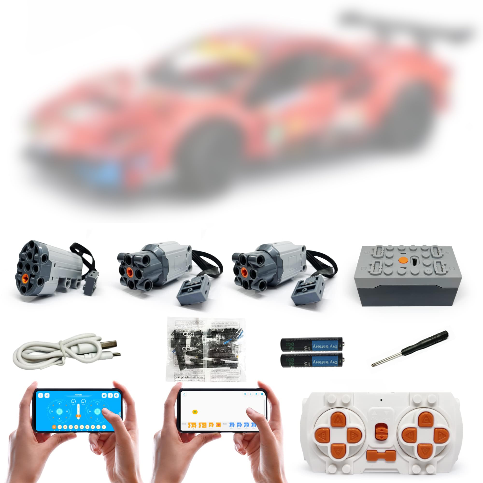 Amazon.com: WANCHENG Power Motor Set for Lego 42125 Technic Ferrari 488 ...