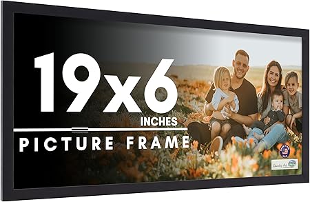Amazon.com - 19x6 Frame Black Picture Frame - Complete Modern Photo ...