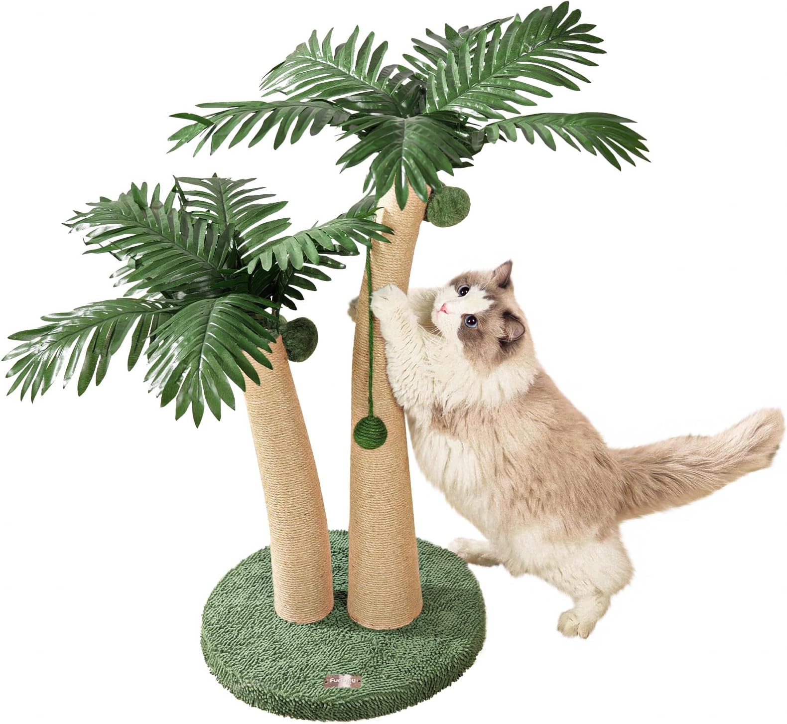 HAPPON Cat Hammock & Scratching Post: Tall Cat Tree Scratcher Post with ...