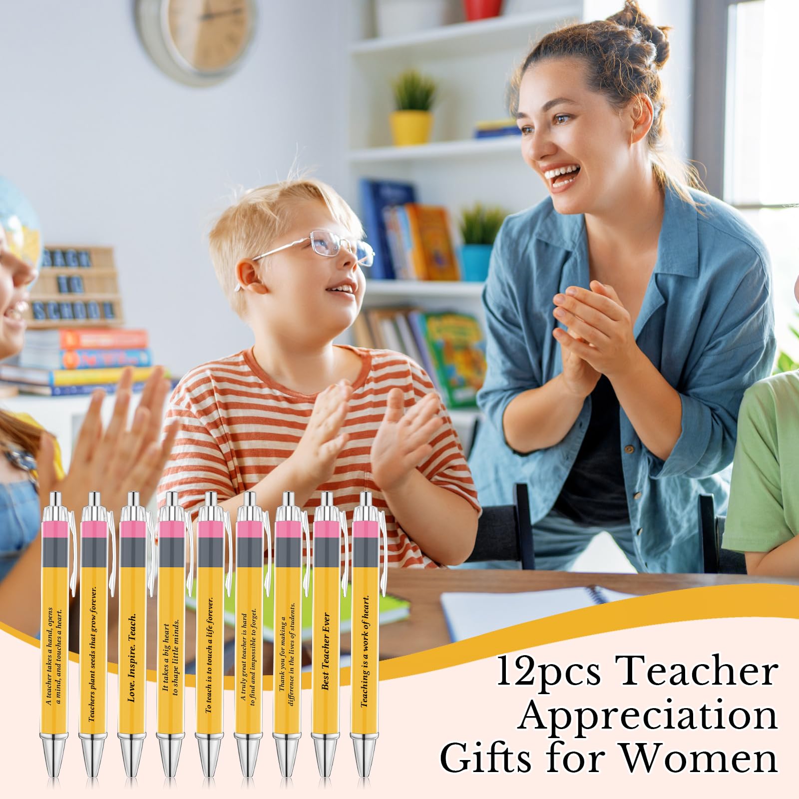 Snapklik.com : 12 Pcs Teachers Pens Bulk Teacher Appreciation Gifts ...