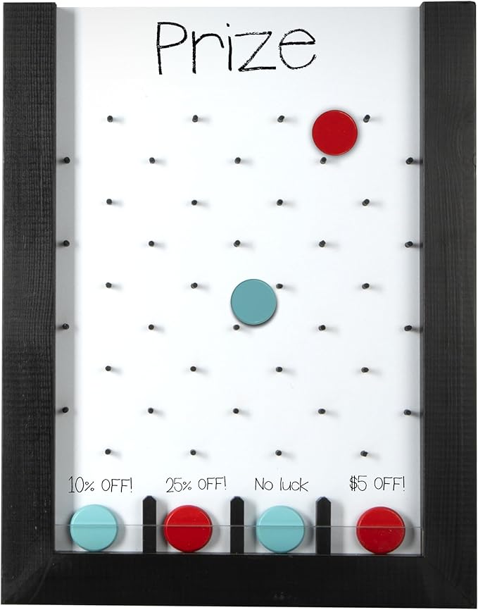 Amazon.com: Ilyapa Tabletop Plinko Board Game - 13x17 Inch Portable ...