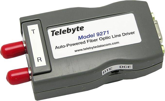 Amazon.com: Telebyte Model 9271 - RS-232 Fiber Optic Auto Powered Line Driver : Electronics
