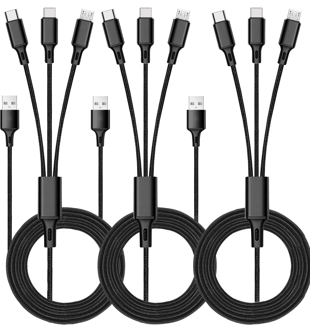Amazon.com: MEXOVNZ Multi Charging Cable 3Pack Multi Charger Cable ...
