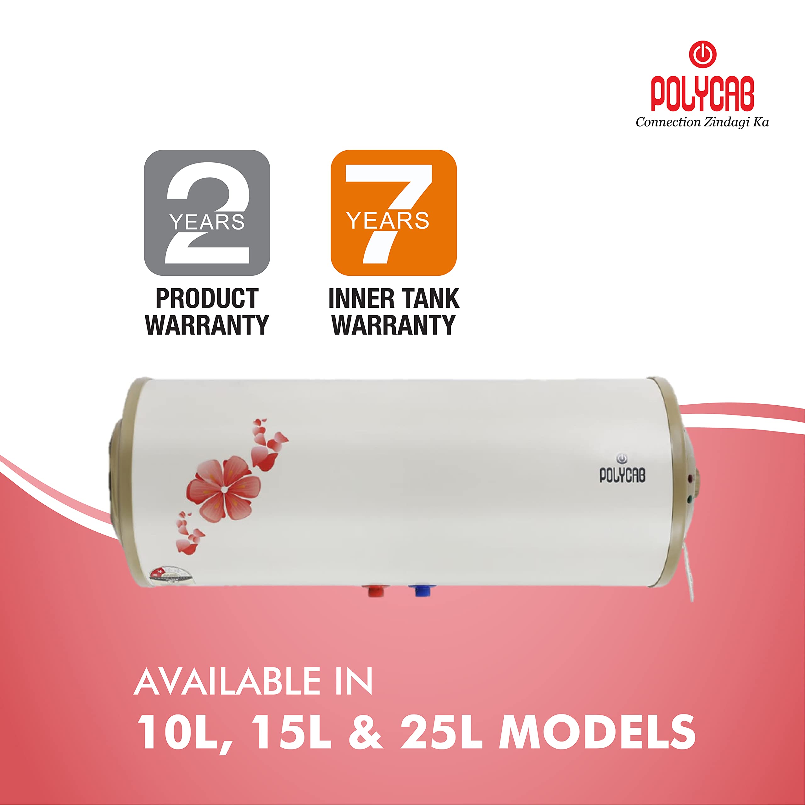 Buy Polycab Elanza 10Ltr Electric Storage Water Heater (Geyser) with ...