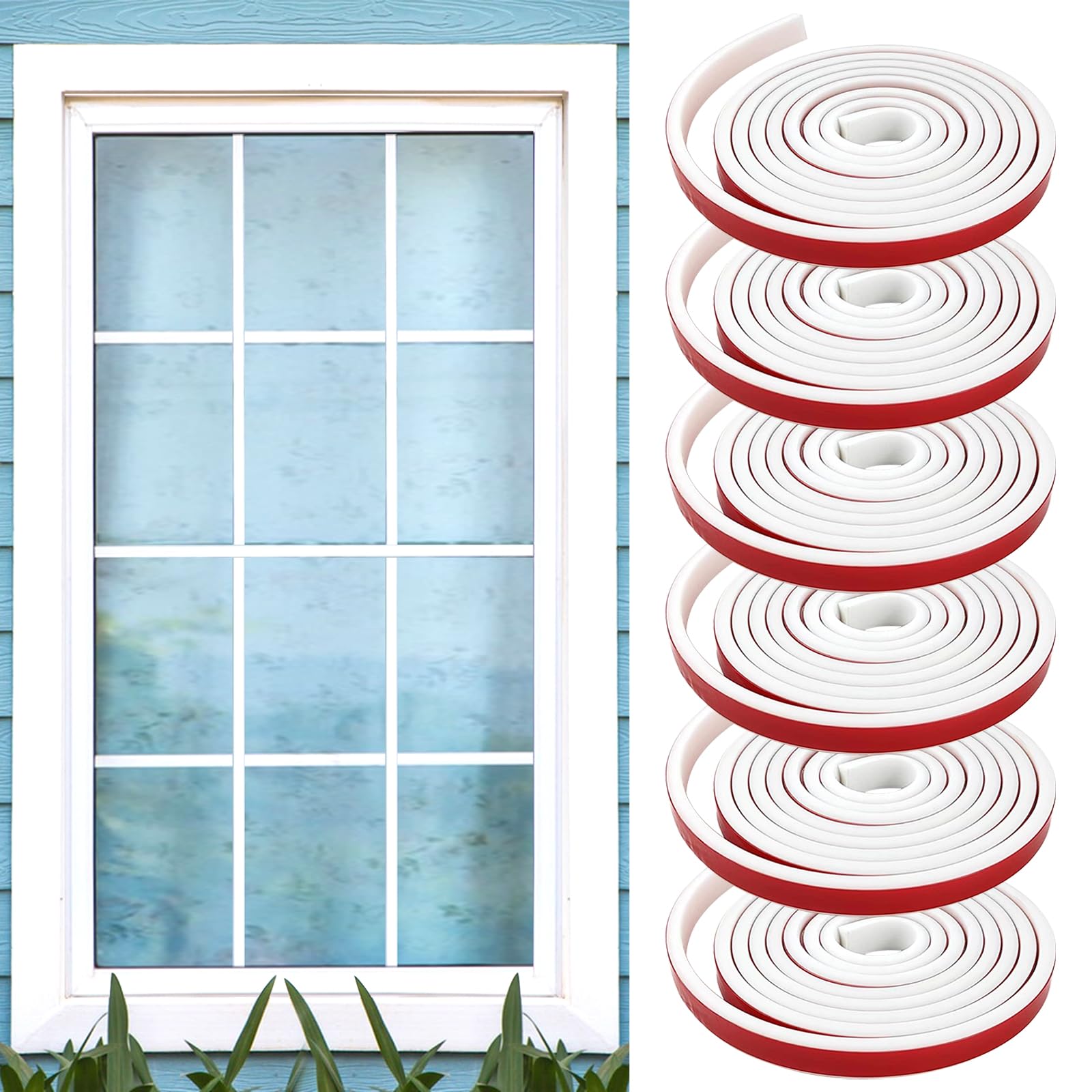 Amazon.com: YEXEXINM 6 Rolls of Window Grid Kit, 39.4ft in Total Self ...