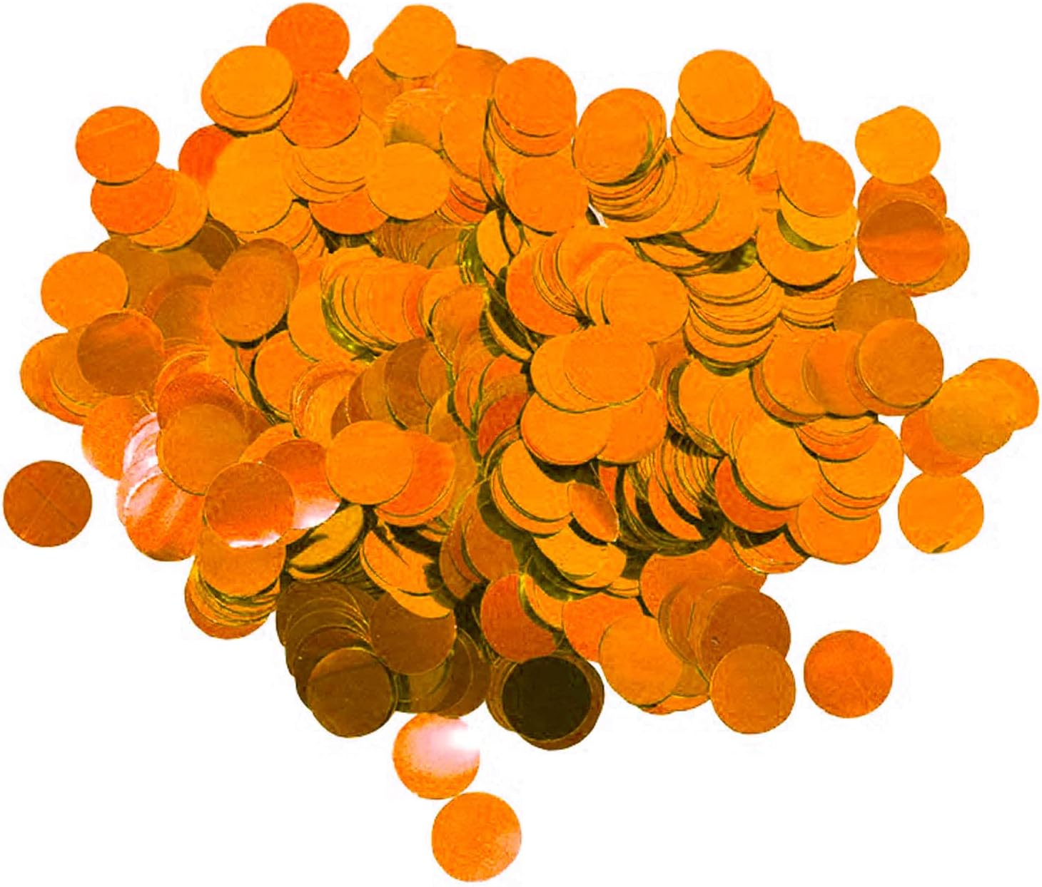 Amazon.com: Orange Foil Confetti,Round Dots Glitter Table Confetti ...