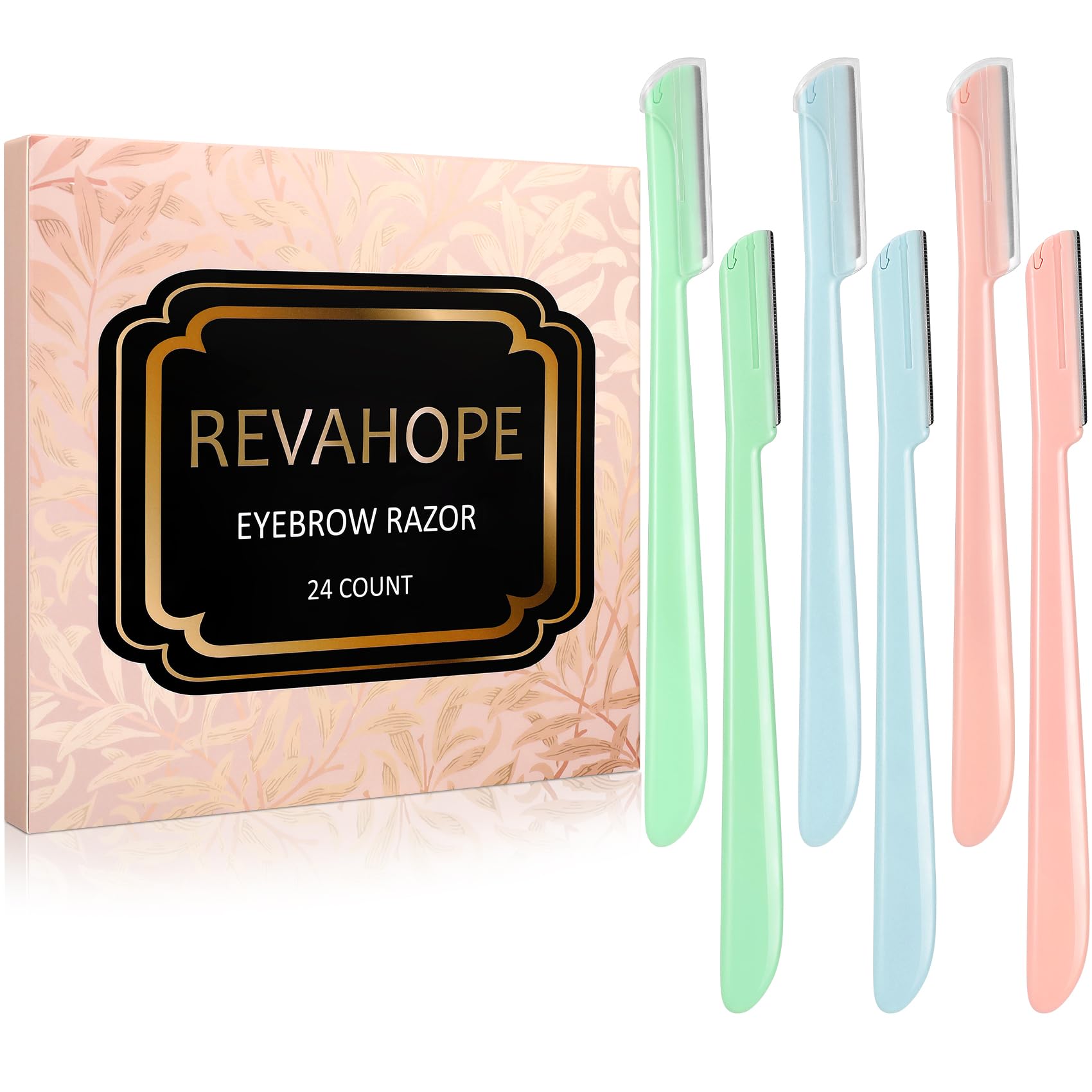 Amazon.com: Revahope 24 Pieces Eyebrow Razor, Dermaplane Razor with ...