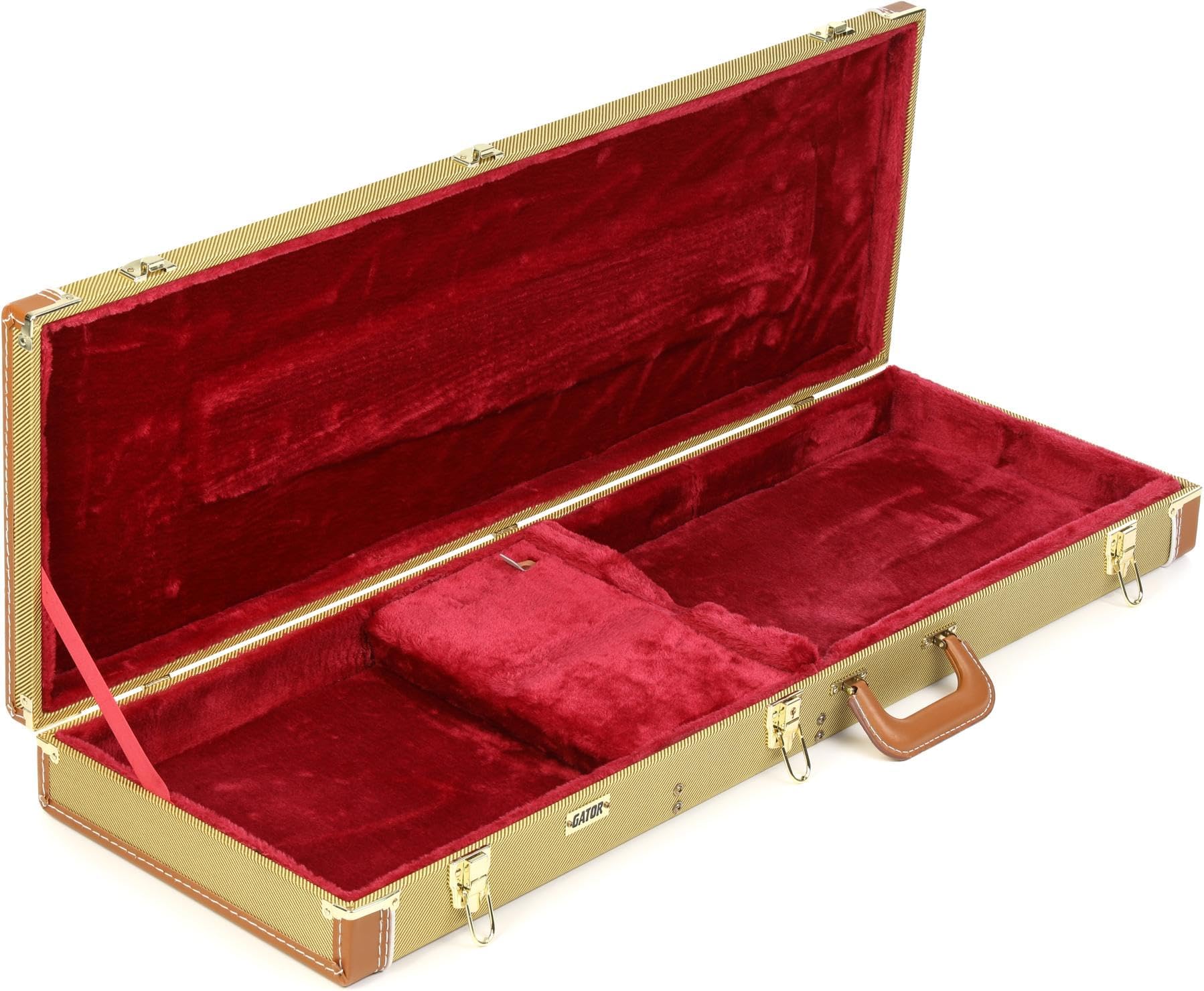 Amazon.com: Gator Cases Deluxe Wood Standard Fits Fender Stratocaster ...