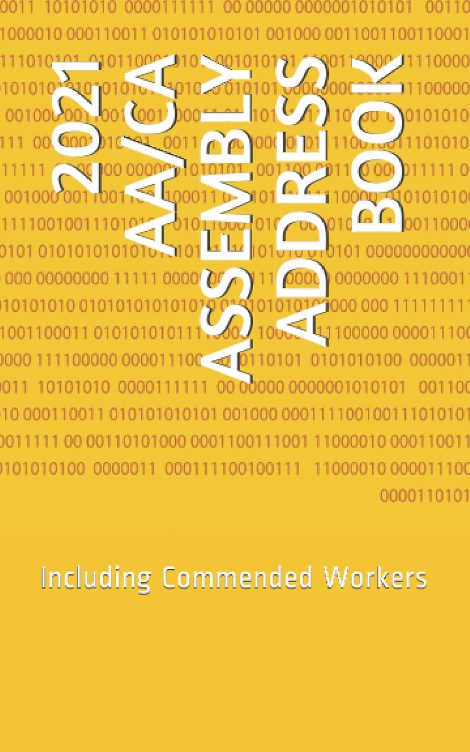 Amazon.com: 2021 AA/CA ASSEMBLY ADDRESS BOOK: Including Commended ...