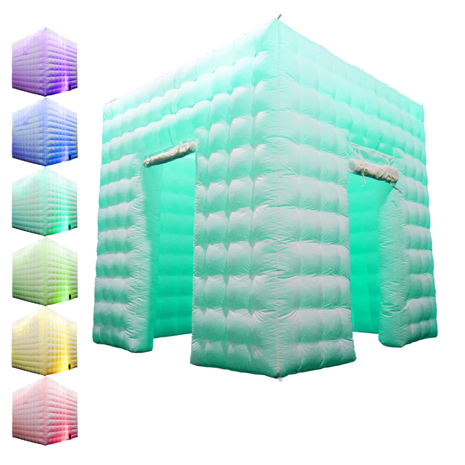 Snapklik.com : 2 Door Inflatable Photo Booth, 8.2ftx8.2ft Portable 16 ...