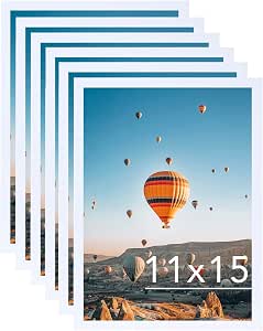 Amazon.com - JCJMY 11x15 White Picture Frame Set of 6, Horizontal and ...