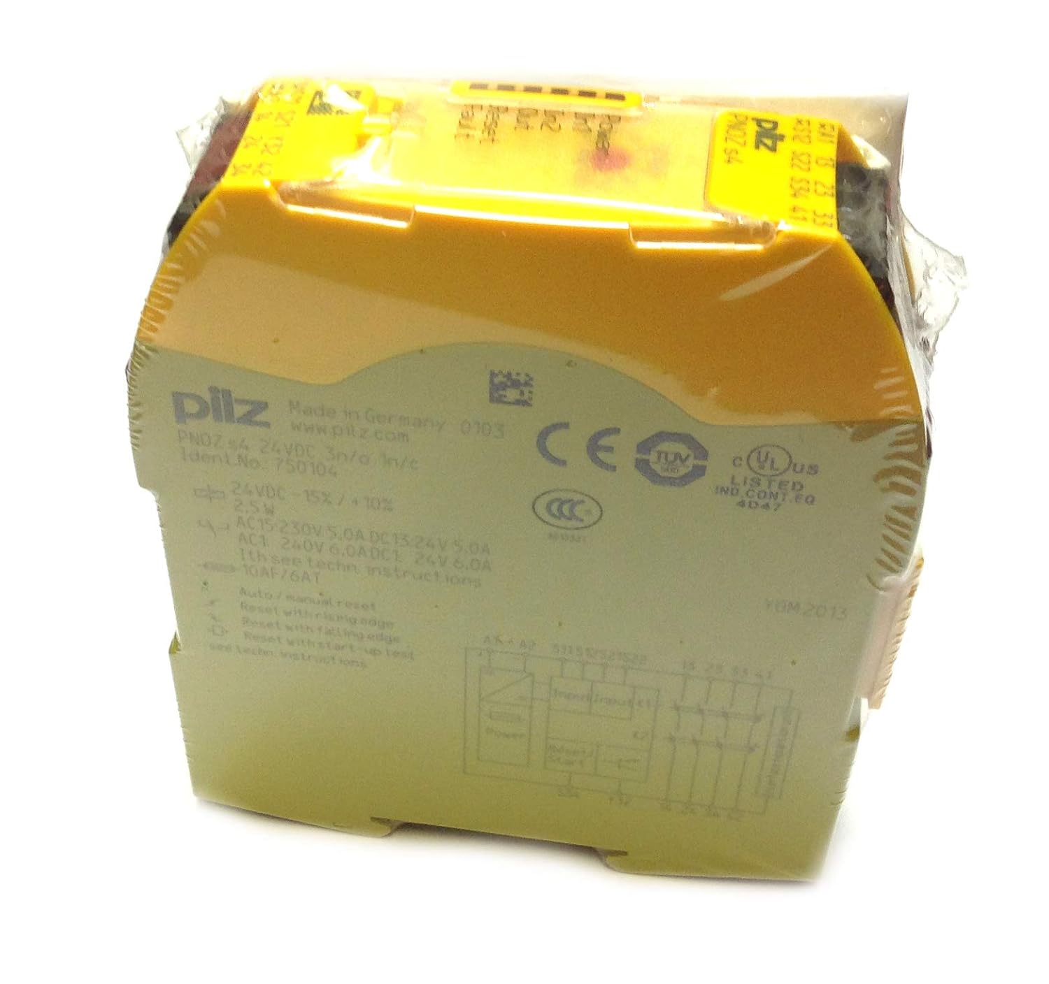 PNOZ/S4/24VDC | 750104 | PILZ SAFETY RELAY PNOZ S4 24VDC 3 N/O 1 N/C ...