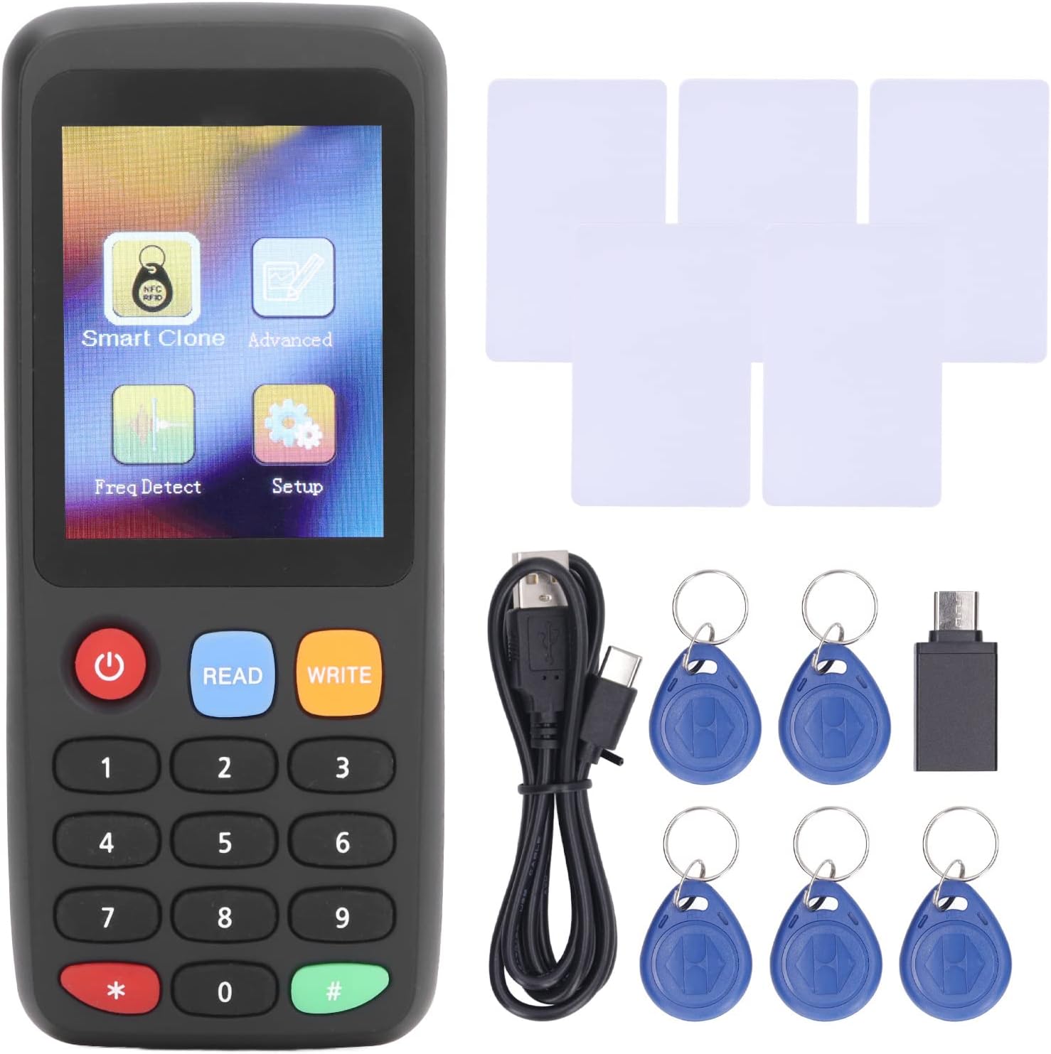 NFC RFID Card Copier Reader Writer, 13.56MHz 125KHz Full Frequency ...