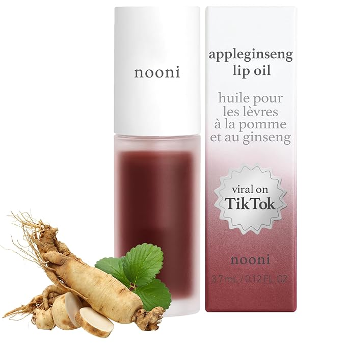 Amazon.com: NOONI Korean Hydrating Lip Oil - Appleginseng | Lip Stain ...