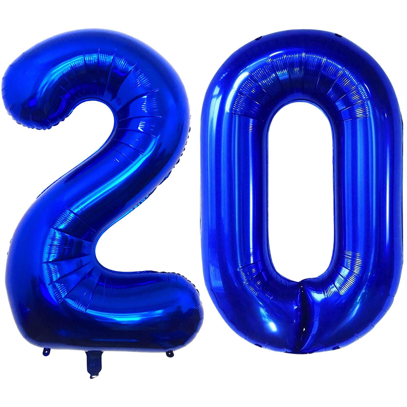 Amazon.com: Navy Blue 20 Number Balloons, 40 Inch Giant Number 20 ...