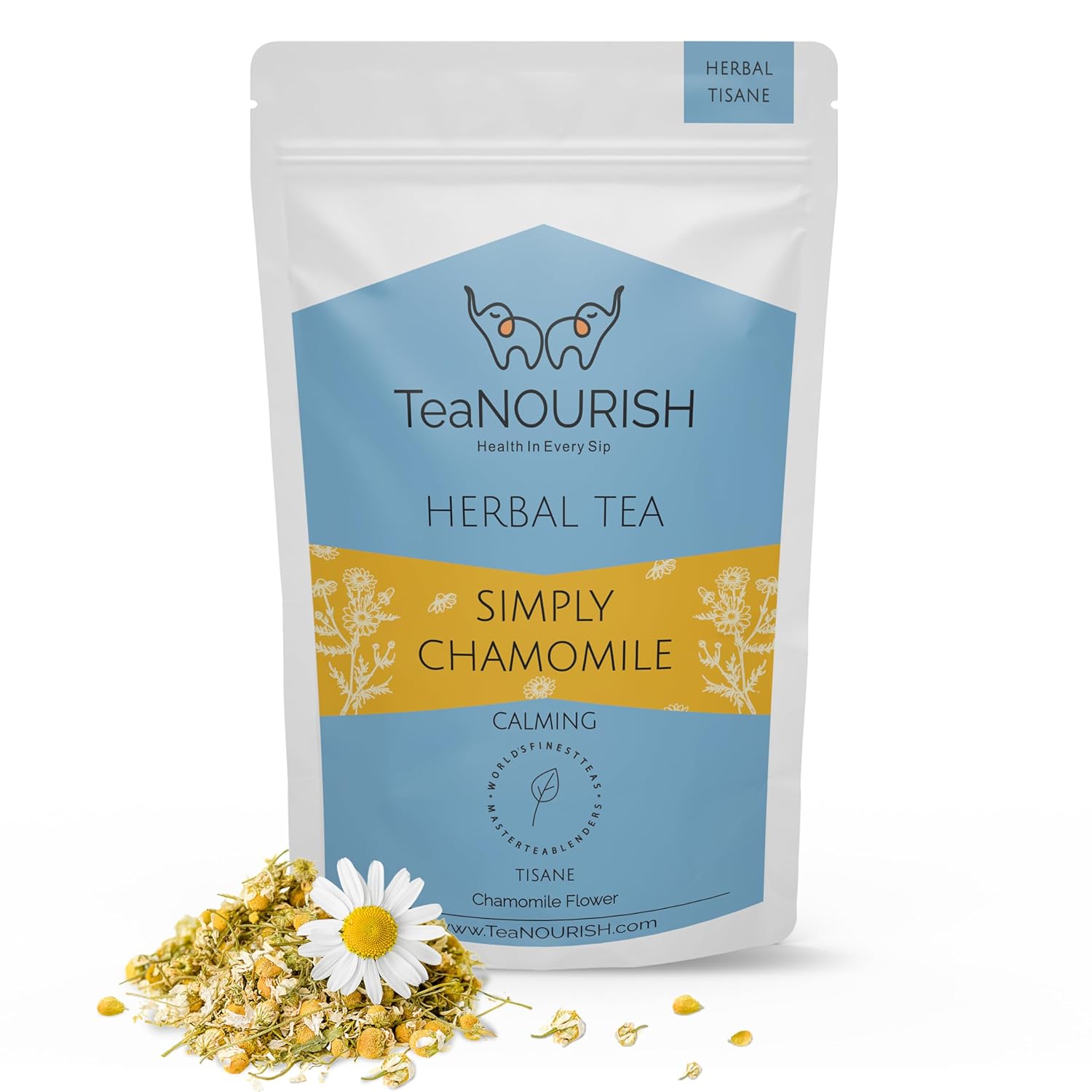 Amazon.com : TeaNOURISH Simply Chamomile Herbal Tea | CAFFEINE-FREE ...