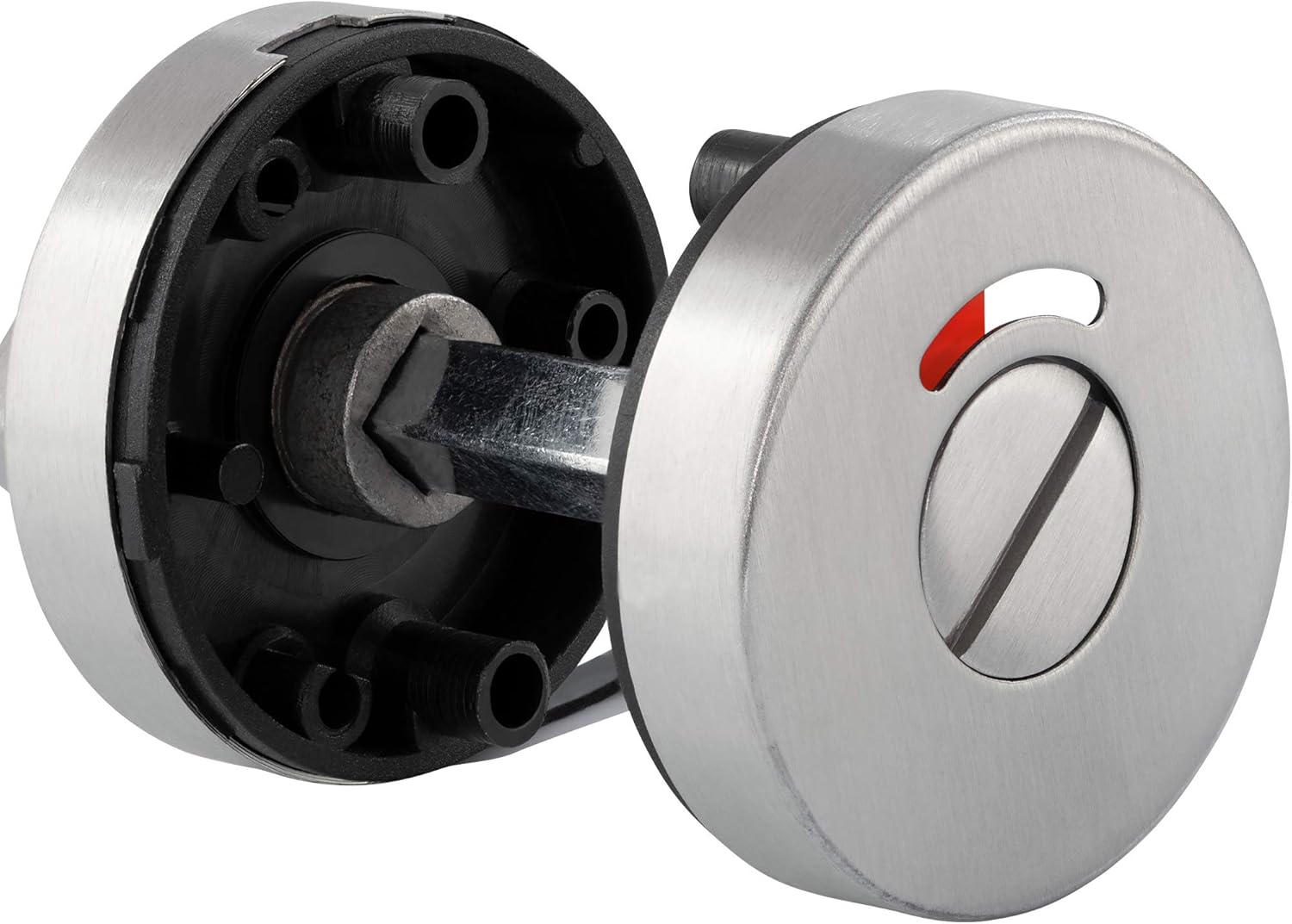 JUVA Pair of Rosettes Stainless Steel Matt Door Rosette Round for ...