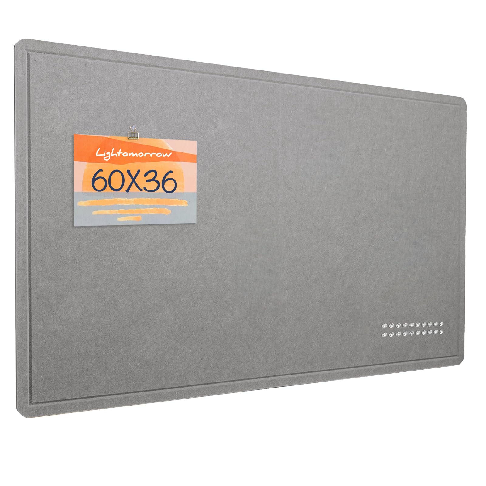 Amazon.com : Large Bulletin Board - 60 x 36 Inches, Decorative Felt Pin ...