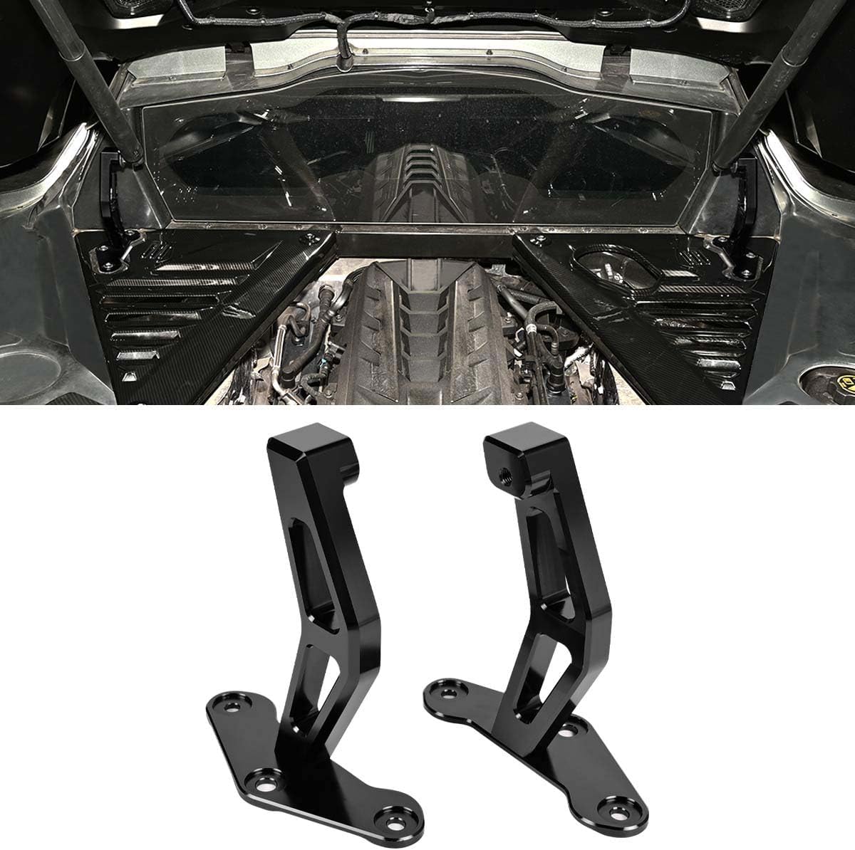 Amazon.com: BILLFARO 2Pcs Rear Hatch Strut Brackets,Billet Aluminum ...