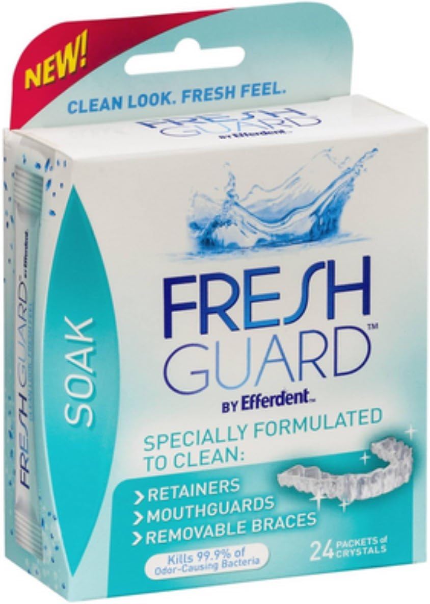 Amazon.com: Efferdent Fresh Guard Soak Crystals Packets 24 Each (Pack ...